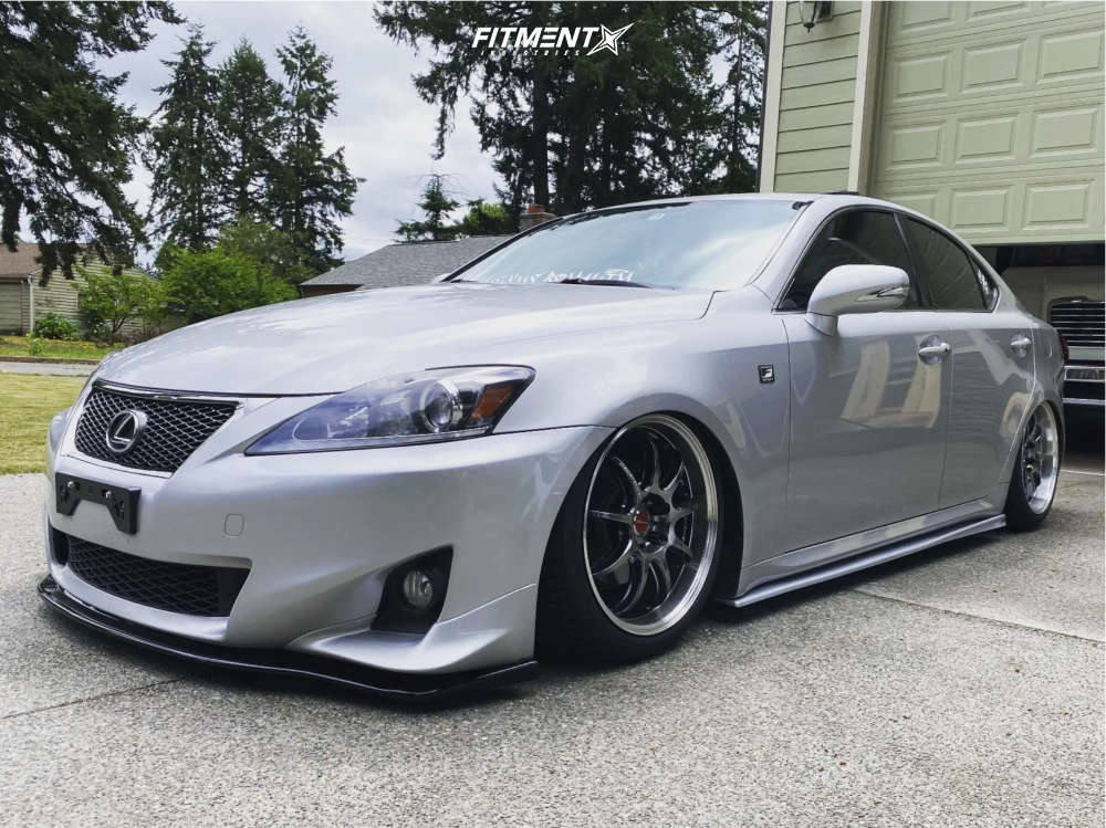 2011 Lexus IS250 Base with 18x8.5 Work Emotion D9r and Continental ...