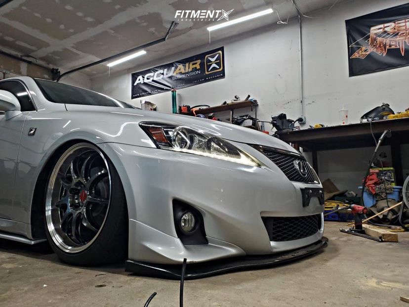 2011 Lexus IS250 Base with 18x8.5 Work Emotion D9r and Continental ...