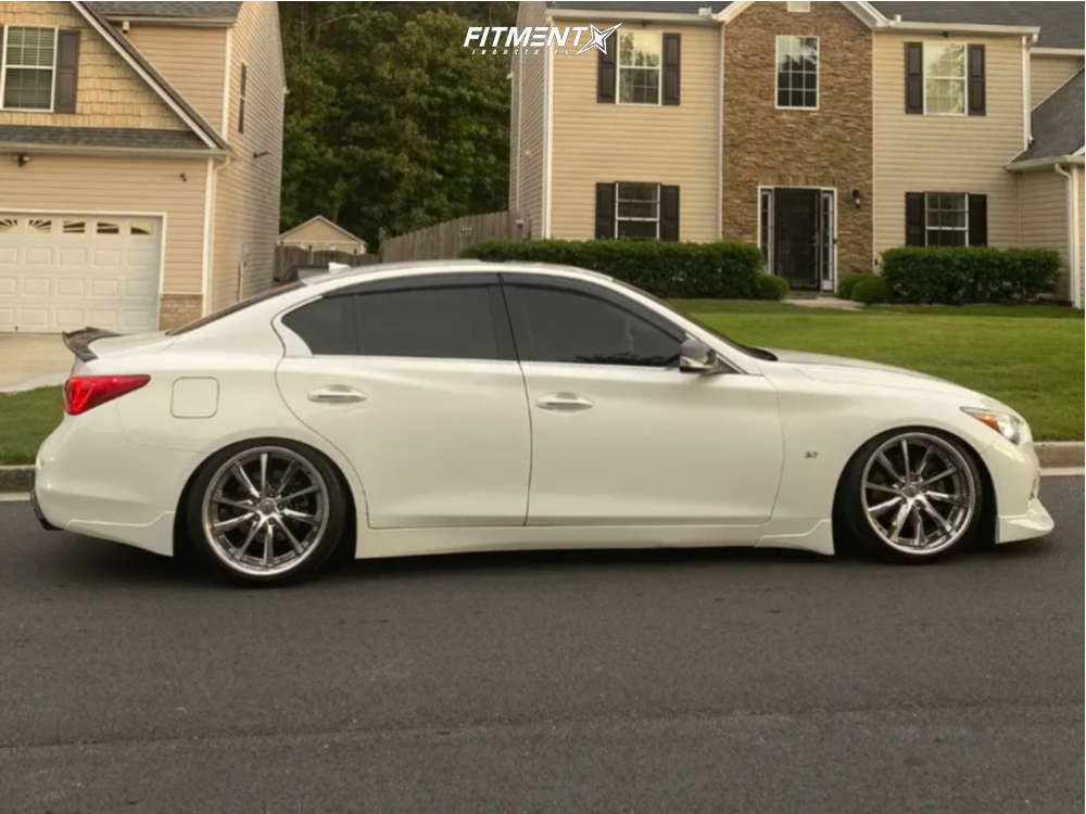2014 INFINITI Q50 Base with 19x10.5 Weds Kranze Vishnu and Mucho Macho ...