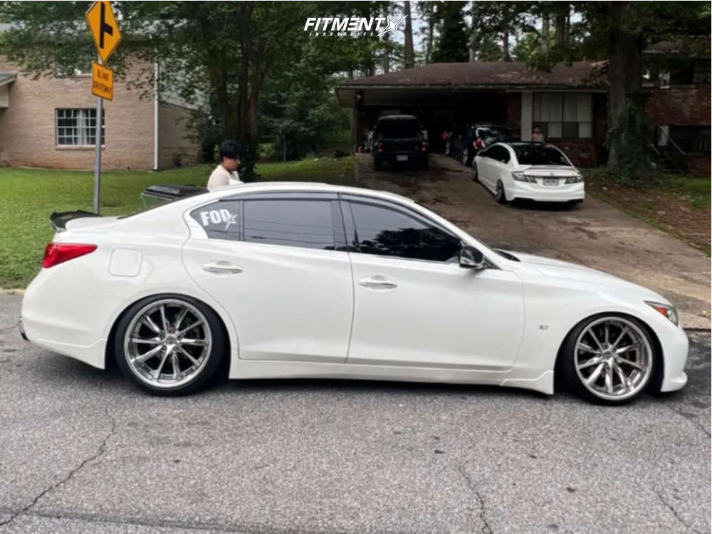 2014 INFINITI Q50 Base with 19x10.5 Weds Kranze Vishnu and Mucho Macho ...