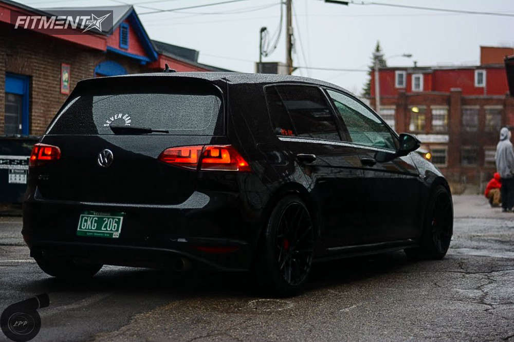 2015 Volkswagen GTI Base with 18x9.5 Rotiform Blq and Pirelli 235x40 on ...