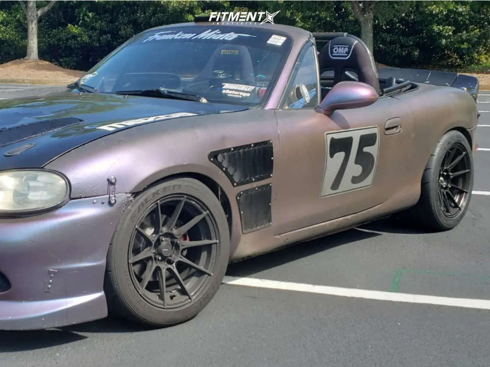 1999 Mazda Miata Base with 15x9 Advanti Racing Storm S1 and Falken ...
