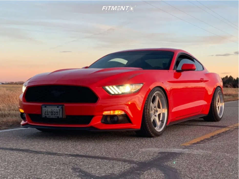 2017 Ford Mustang EcoBoost with 19x9.5 ESR Ap5 and Continental 265x40 ...