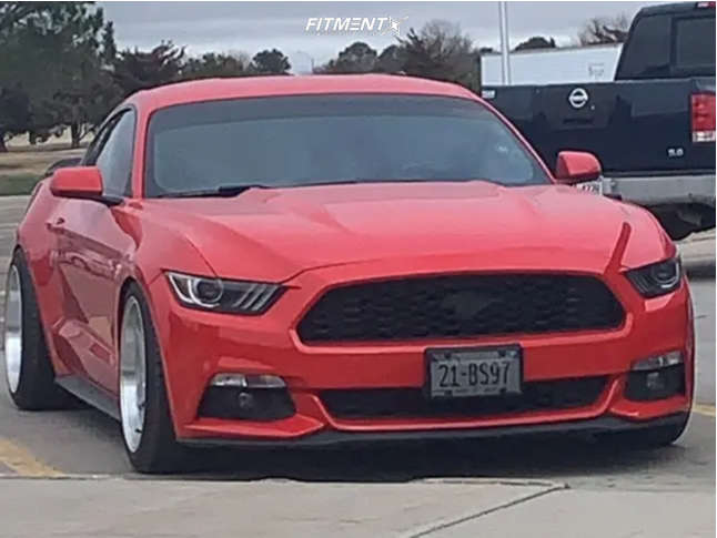 2017 Ford Mustang EcoBoost with 19x9.5 ESR Ap5 and Continental 265x40 ...