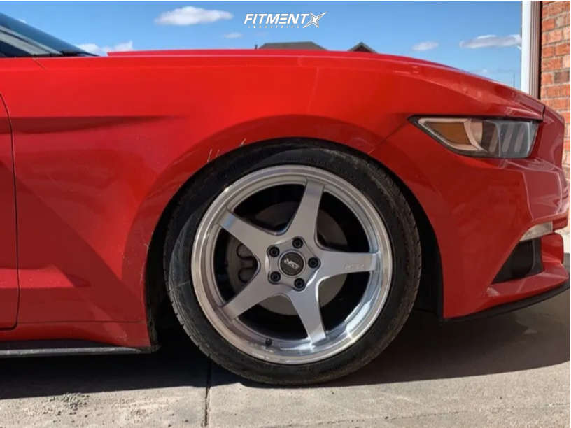 2017 Ford Mustang EcoBoost with 19x9.5 ESR Ap5 and Continental 265x40 ...