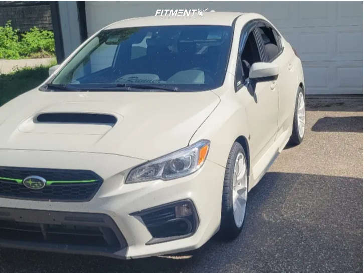 2018 Subaru WRX Base with 18x8.5 Vors Tr4 and Delinte 245x40 on Stock ...