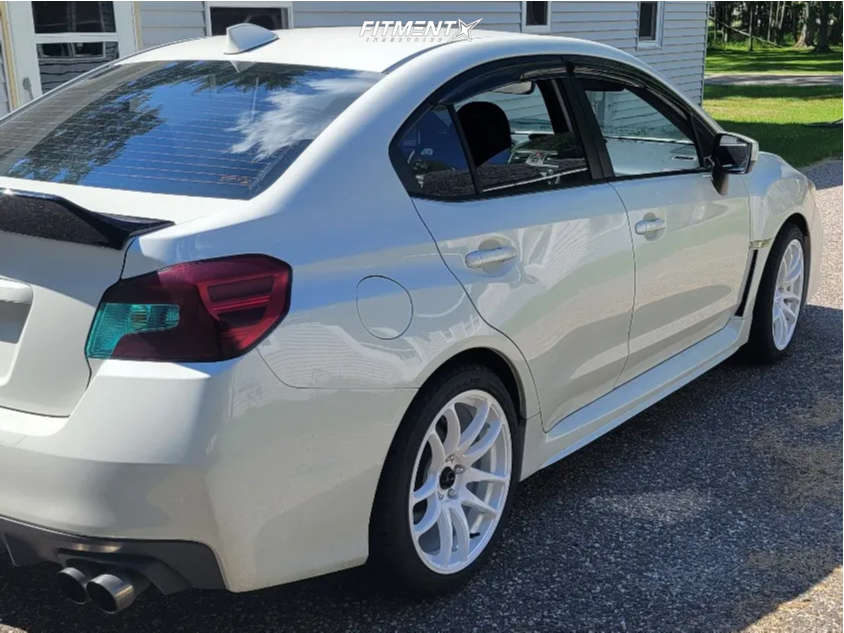 2018 Subaru WRX Base with 18x8.5 Vors Tr4 and Delinte 245x40 on Stock ...