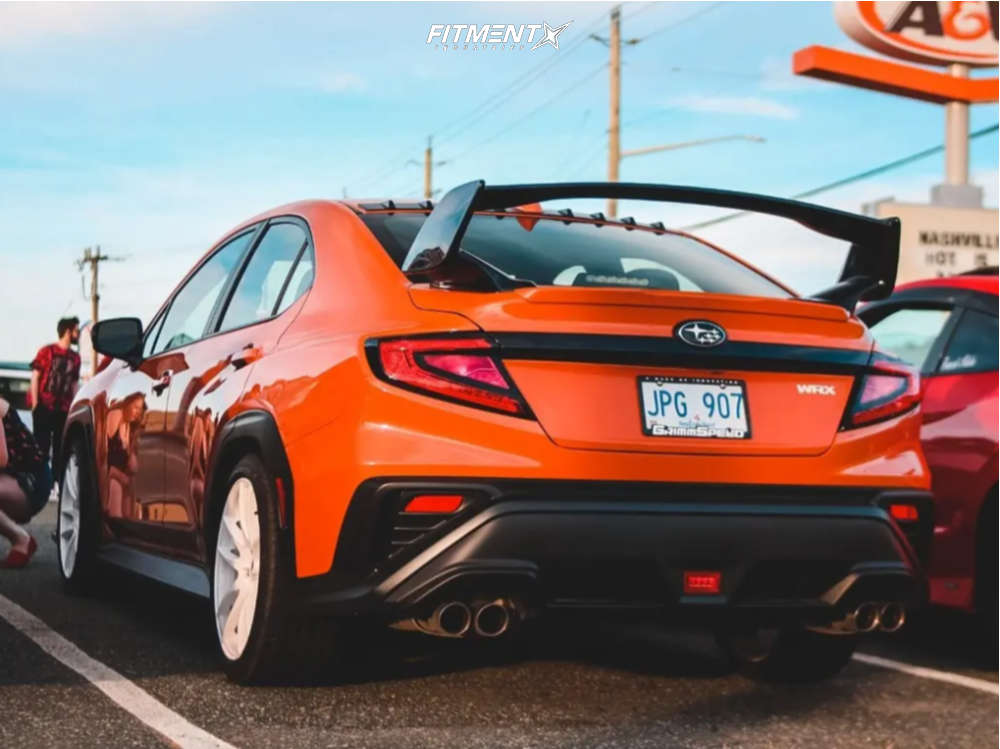 2022 Subaru WRX Sport-tech with 18x8.5 AVID1 Av32 and Dunlop 255x35 on Stock Suspension ...