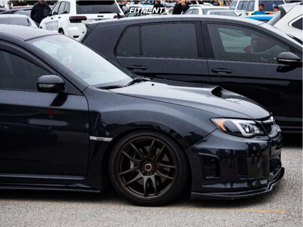 2008 Subaru Impreza WRX STI with 18x9.5 ESR Sr08 and Dunlop 245x40 on ...