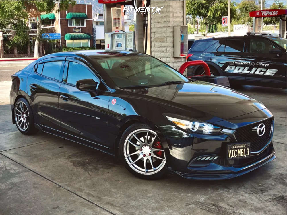 2017 Mazda 3 Sport with 18x8.5 AVID1 Av32 and Firestone 235x40 on ...