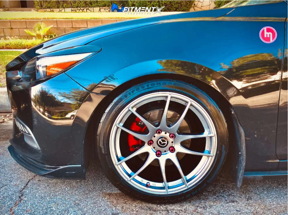 2017 Mazda 3 Sport with 18x8.5 AVID1 Av32 and Firestone 235x40 on ...