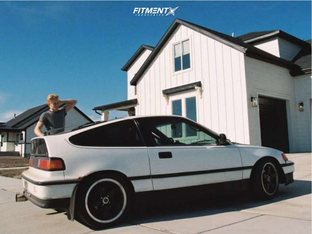 1990 Honda CRX Si with 15x7 Enkei 92 and Toyo Tires 205x50 on Coilovers ...