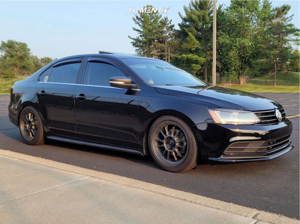 2017 Volkswagen Jetta SE with 17x8 Konig Hypergram and General 225x45 ...
