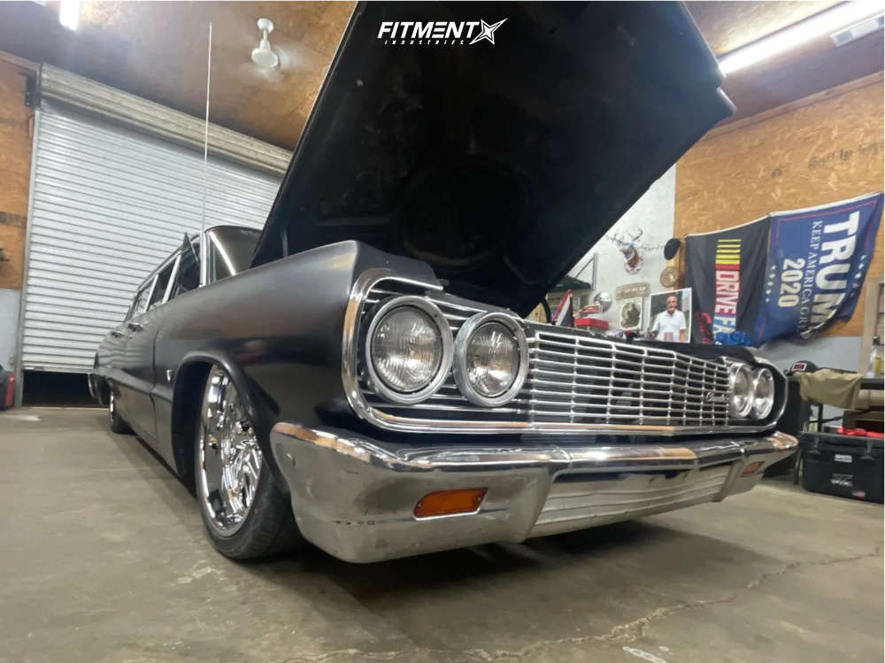 1964 Chevrolet Impala Base with 20x8.5 US Mags Rambler and Delinte 245x35 on Air Suspension ...