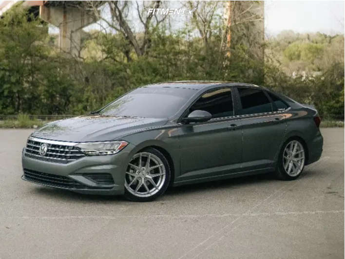 2021 Volkswagen Jetta SE with 18x8.5 Rotiform Flg and Firestone 225x40 ...