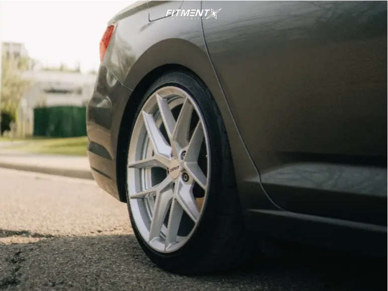 2021 Volkswagen Jetta SE with 18x8.5 Rotiform Flg and Firestone 225x40 ...