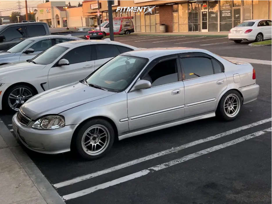 2000 Honda Civic LX with 15x8 Enkei Rpf1 and Hankook 205x50 on ...