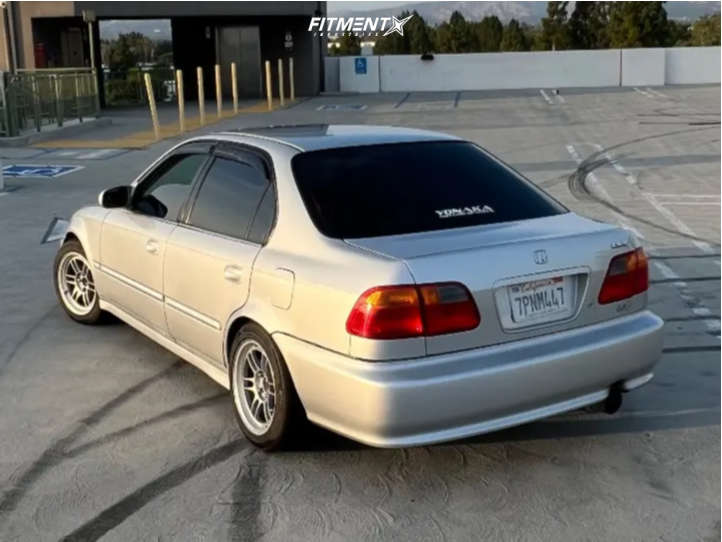 2000 Honda Civic LX with 15x8 Enkei Rpf1 and Hankook 205x50 on ...