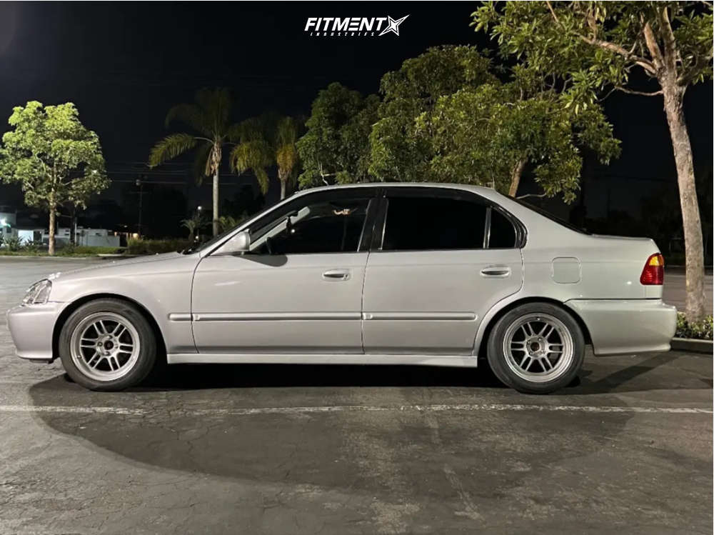 2000 Honda Civic LX with 15x8 Enkei Rpf1 and Hankook 205x50 on ...