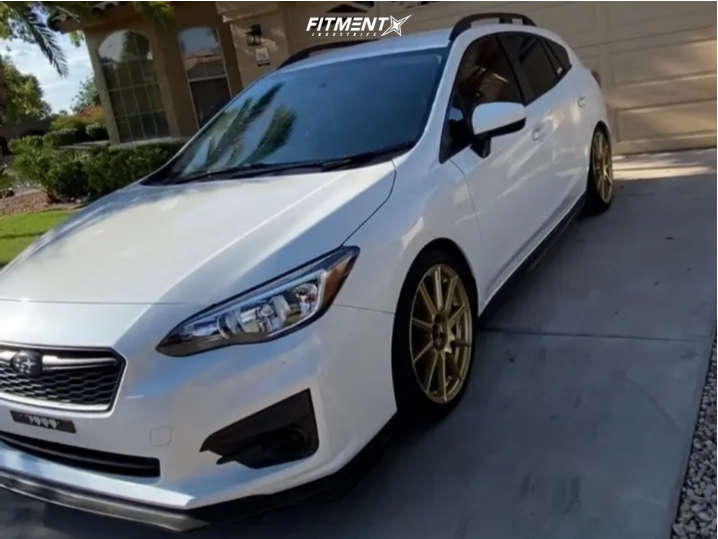 2019 Subaru Impreza Premium with 18x8 Enkei Ts10 and Vercelli 225x40 on ...