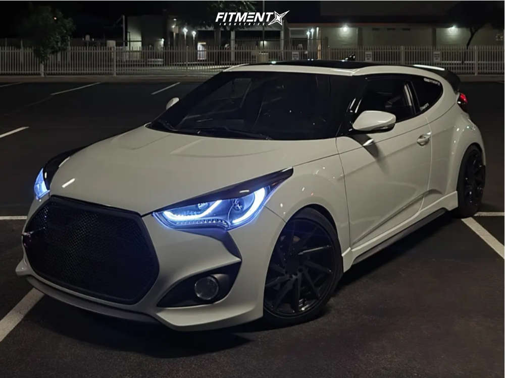 2016 Hyundai Veloster Turbo with 18x8.5 F1R F29 and Firestone 225x40 on ...