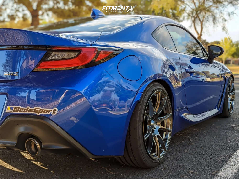 2022 Subaru BRZ Limited with 18x9.5 WedsSport Sa-25r and Yokohama 245x35 on Coilovers | 2331175 ...