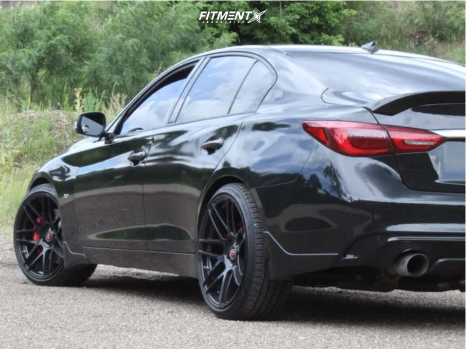 2018 INFINITI Q50 Luxe with 20x9.5 Curva C300 and Goodyear 245x40 on ...