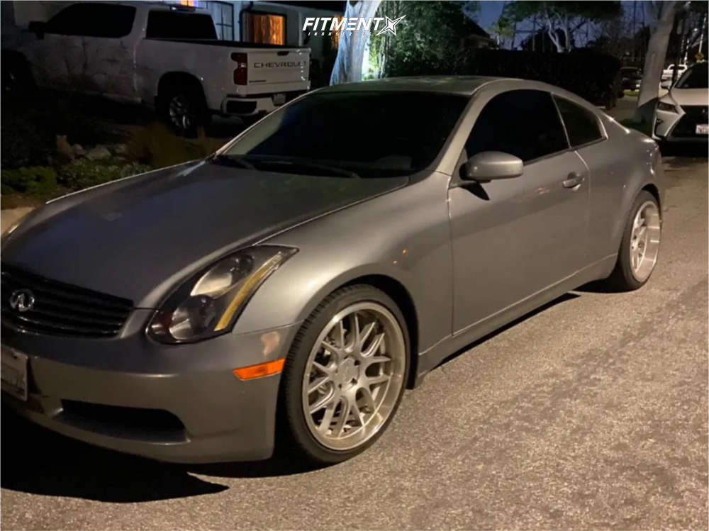 2003 INFINITI G35 Base with 19x9 XXR 530d and Nankang 245x35 on Stock ...
