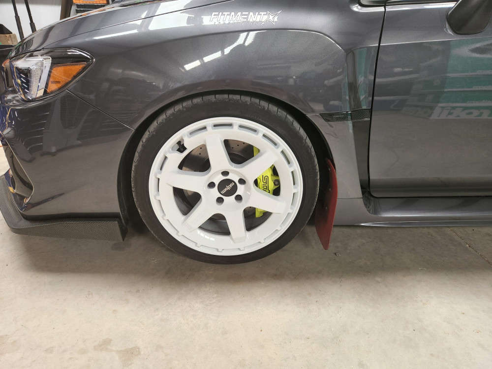 2021 Subaru WRX STI Base with 19x8.5 Rotiform Kb1 and Yokohama 245x35 on Coilovers | 2334491 ...