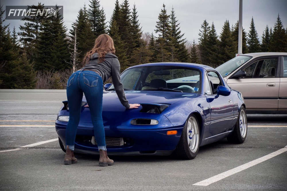 1990 Mazda MX-5 Miata Base with 15x7.5 Konig Candy and Dunlop 205x50 on ...