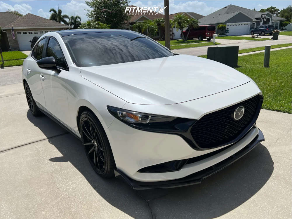 2021 Mazda 3 2.5 S with 19x8.5 Konig Oversteer and Vercelli 235x40 on ...