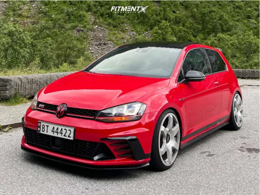 2016 Volkswagen GTI S with 19x8.5 Rotiform Six and Falken 215x35 on ...