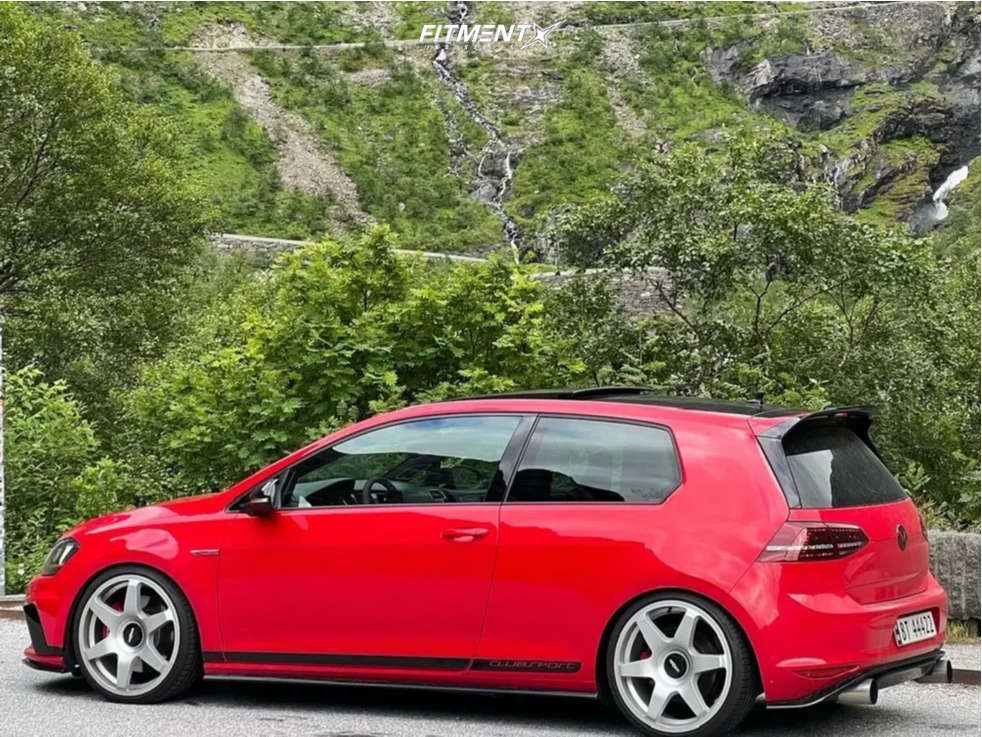 2016 Volkswagen GTI S with 19x8.5 Rotiform Six and Falken 215x35 on ...