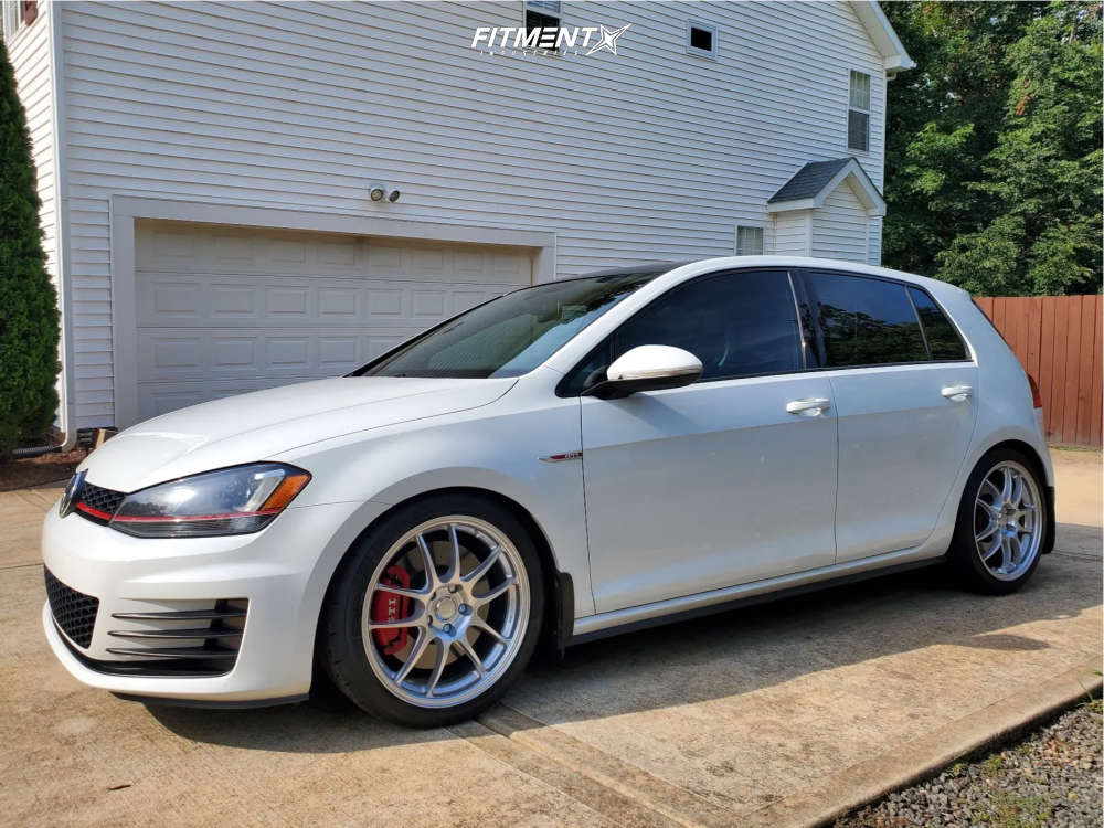 2017 Volkswagen GTI SE with 18x8 Enkei Pf01 and Firestone 225x40 on Lowering Springs | 2335902 ...