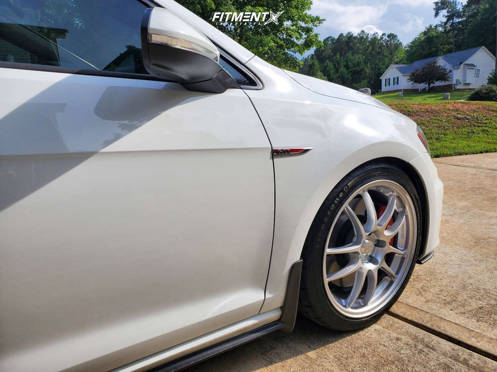 2017 Volkswagen GTI SE with 18x8 Enkei Pf01 and Firestone 225x40 on ...