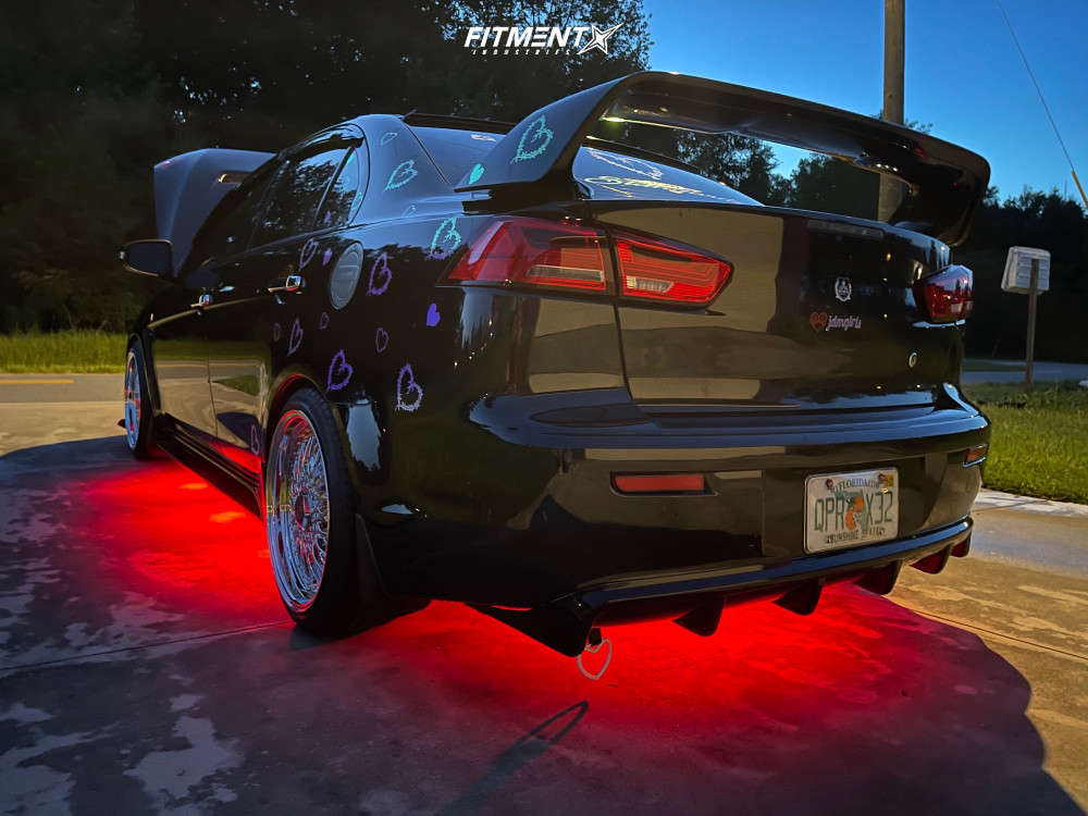 2013 Mitsubishi Lancer GT with 18x8.5 JNC Jnc004 and Lancaster 215x40 ...