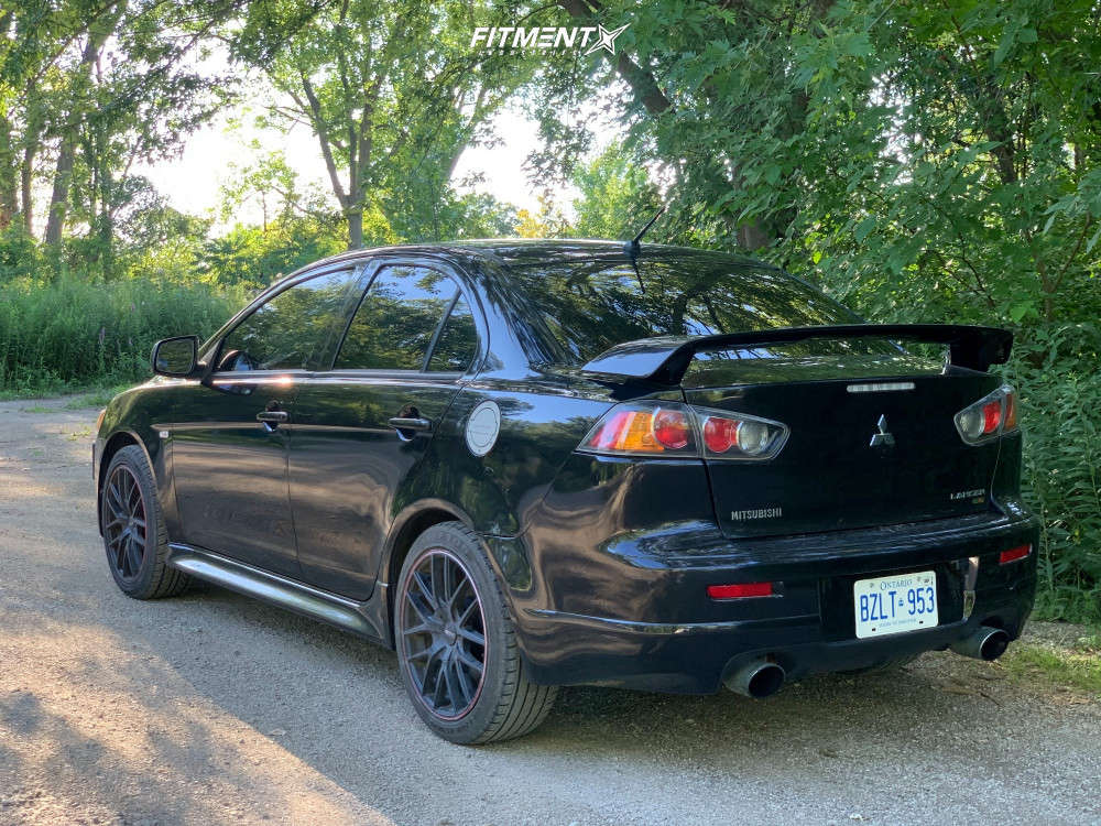 2010 Mitsubishi Lancer Ralliart with 18x8 Touren Tr60 and Venezia ...