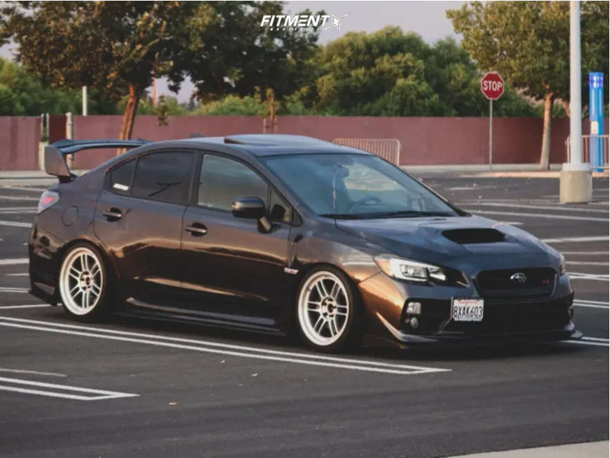 2016 Subaru WRX STI Limited with 18x9.5 Enkei Rpf1 and Velozza 255x35 ...