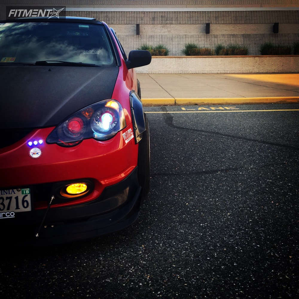 2004 Acura RSX Base with 17x8.5 ESR Sr02 and Nankang 215x45 on Stock ...