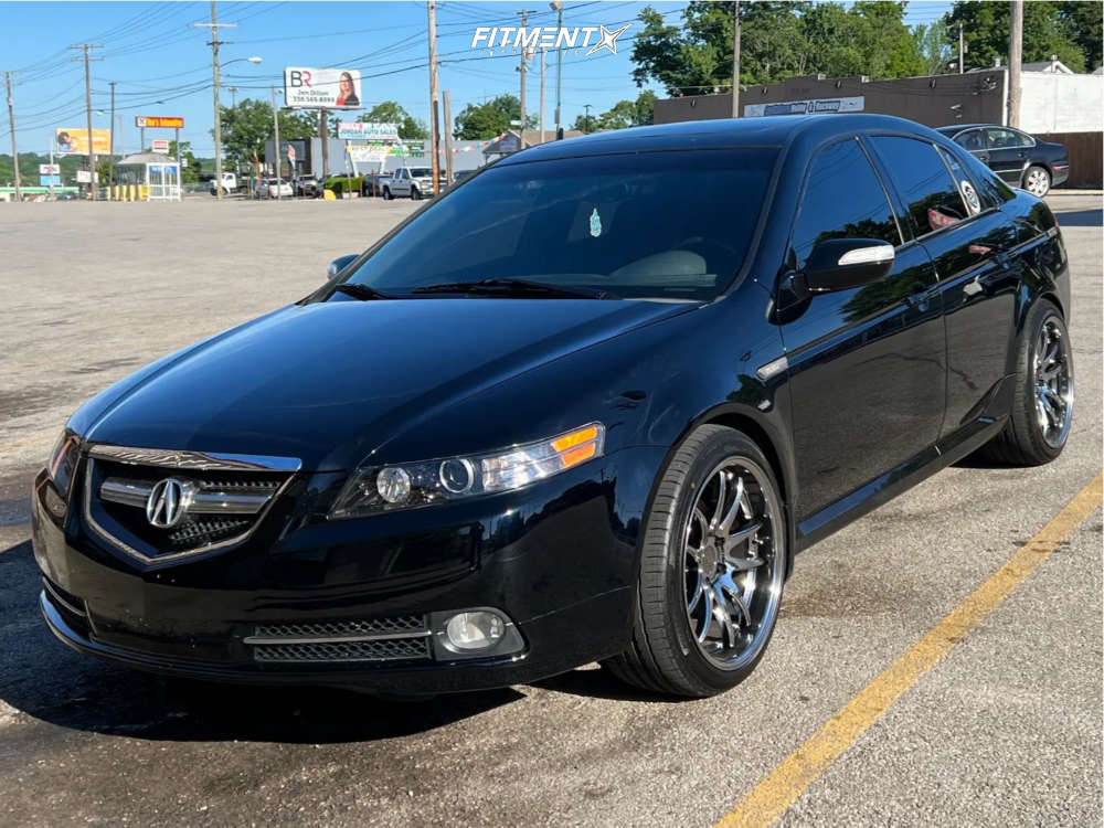 2007 Acura TL Type-S with 19x9.5 Aodhan Ds02 and Velozza 245x40 on ...