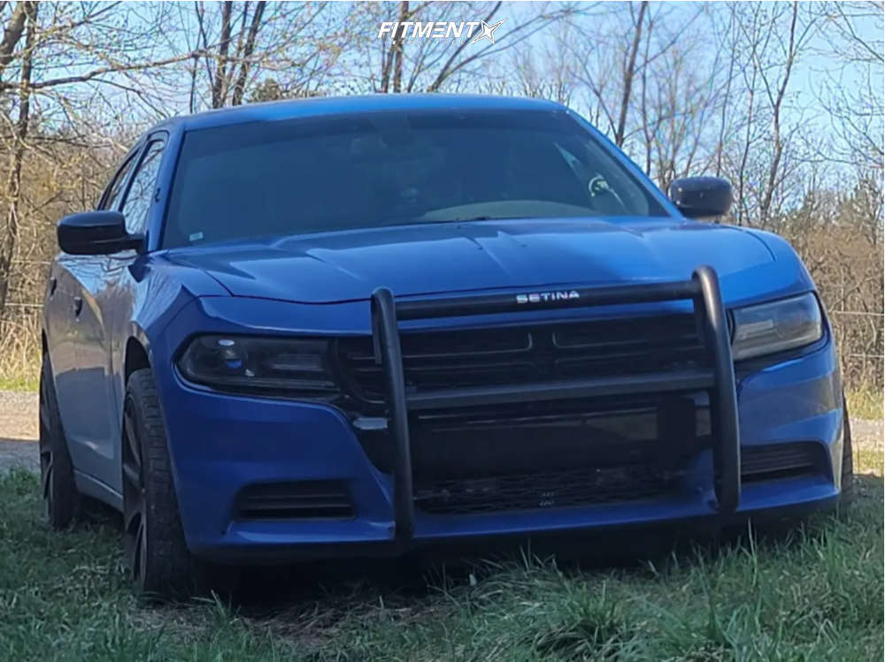 2016 Dodge Charger Pursuit with 20x9 Velgen Vmb9 and Nitto 255x35 on ...