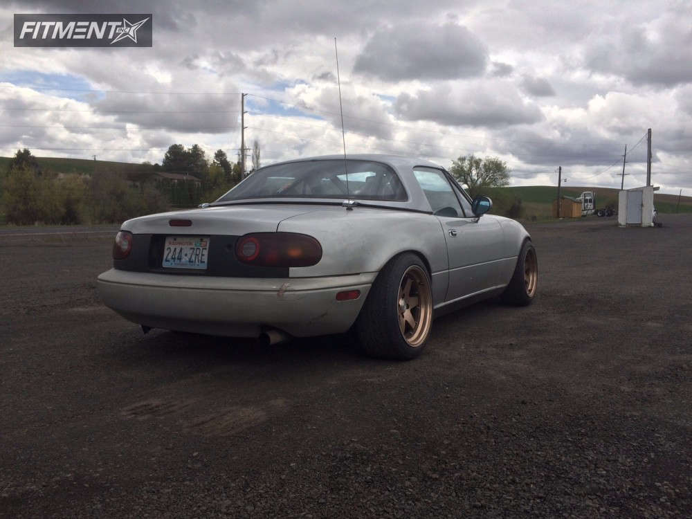 1991 Mazda MX-5 Miata Base with 15x8.5 SSR XR4 and Toyo Tires 195x45 on ...