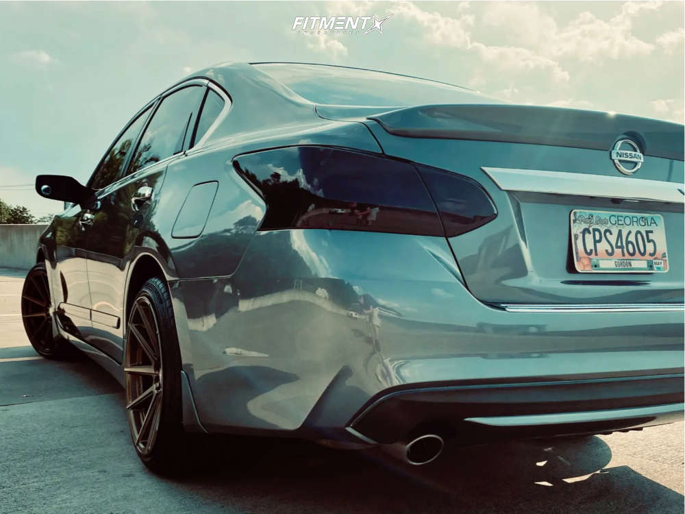 2016 Nissan Altima SR with 18x9.5 F1R F27 and Vercelli 225x40 on Stock ...
