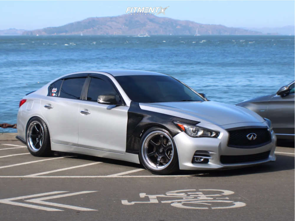 2015 INFINITI Q50 Premium with 18x9.5 Cosmis Racing Xt-006r and Falken 235x40 on Coilovers ...