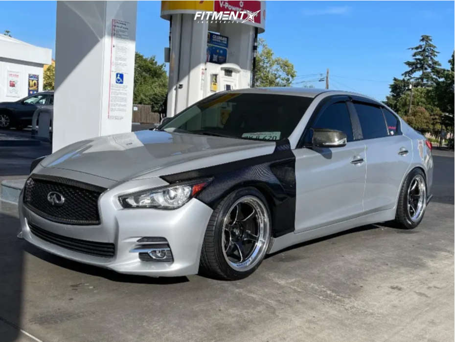 2015 INFINITI Q50 Premium with 18x9.5 Cosmis Racing Xt-006r and Falken 235x40 on Coilovers ...