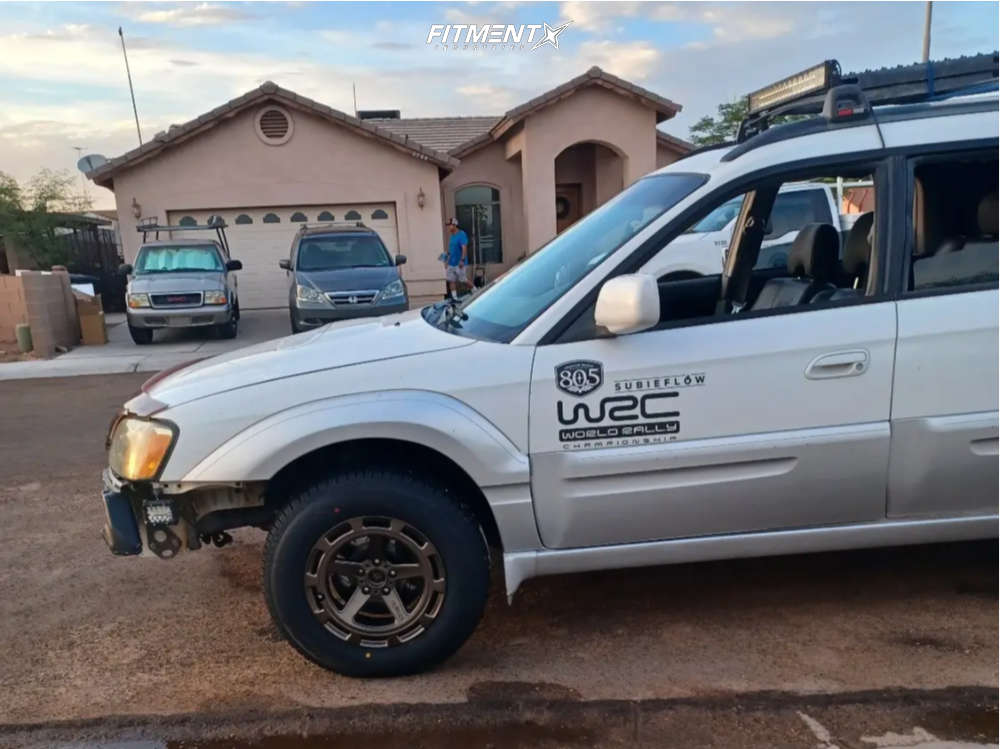 2005 Subaru Baja Turbo with 15x7 Reika R20 and Dunlop 215x70 on Stock ...