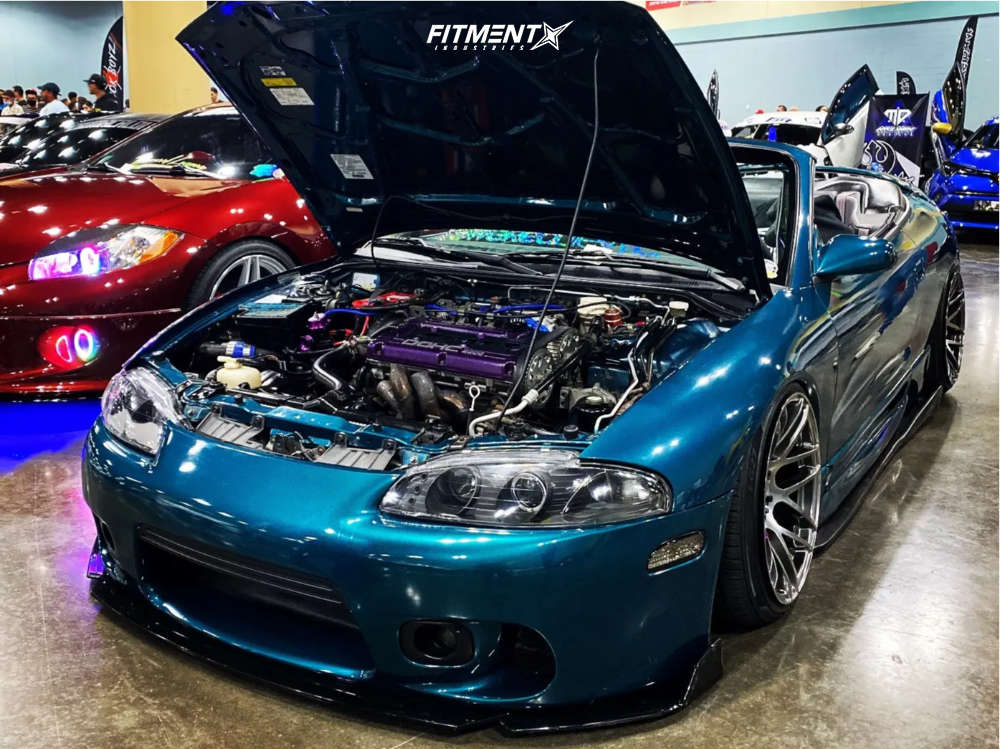 1997 Mitsubishi Eclipse Spyder GST with 18x10.5 ESR Rf1 and Land Golden ...
