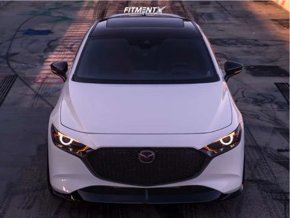 2021 Mazda 3 Premium with 18x8.5 Advan Racing TC4 and Continental ...