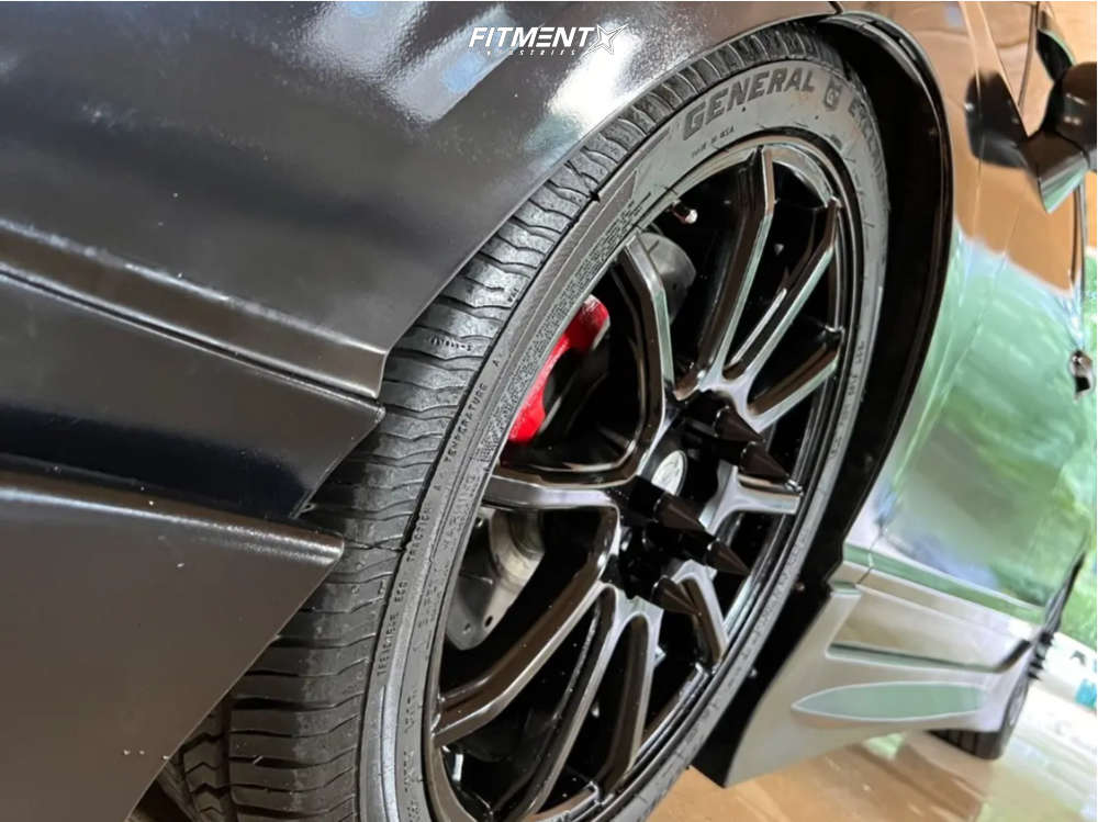 2008 Honda Civic Si with 17x7 Konig Control and General 215x45 on ...