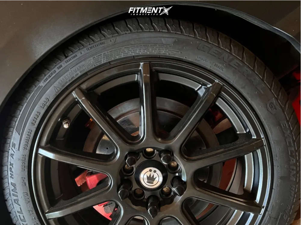 2008 Honda Civic Si with 17x7 Konig Control and General 215x45 on ...